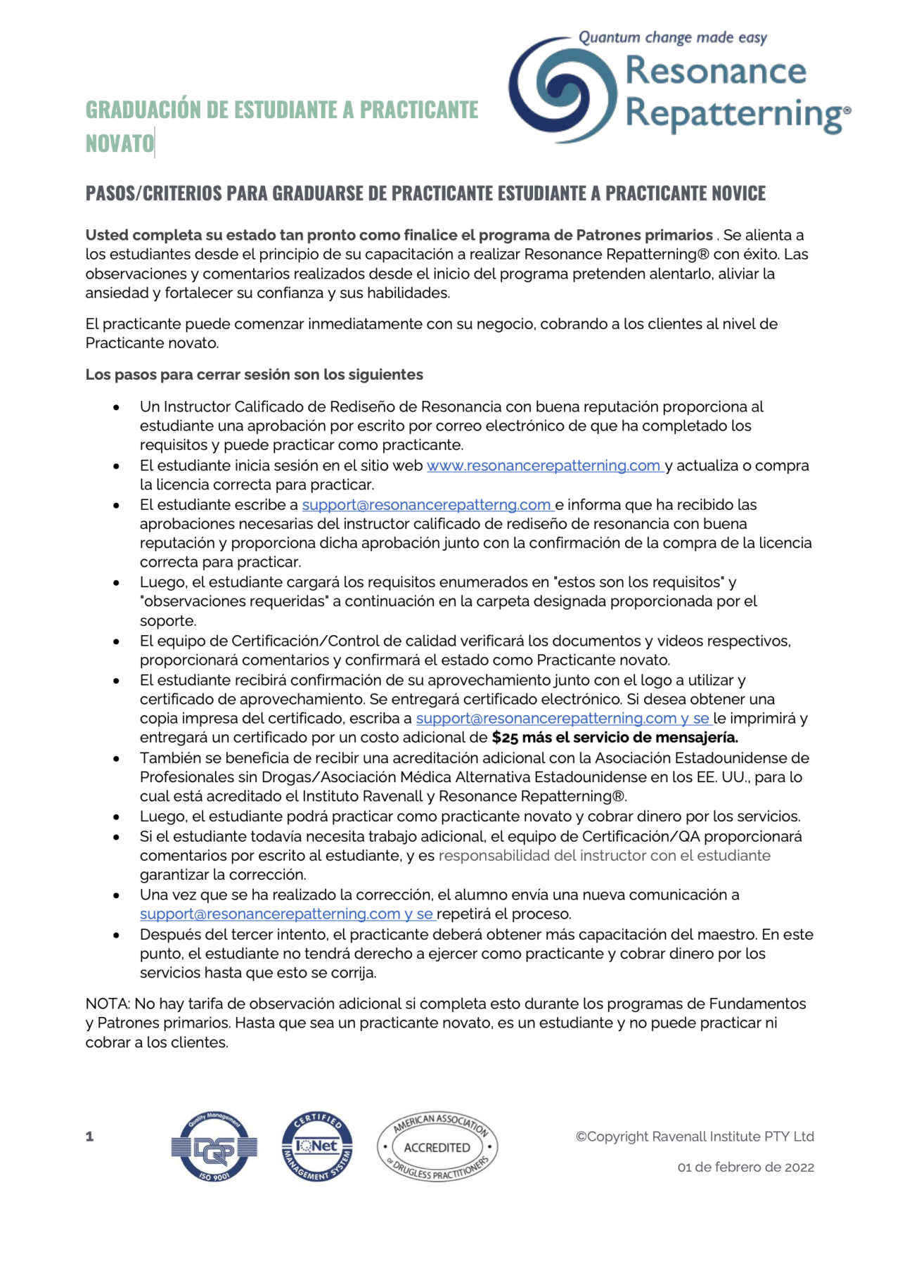 Guía paso a paso del itinerario profesional y de certificación ...